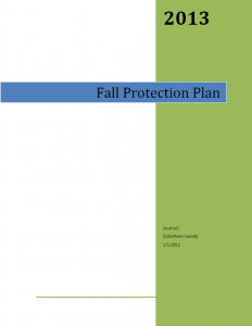 Fall Protection Plan - Insite Ed