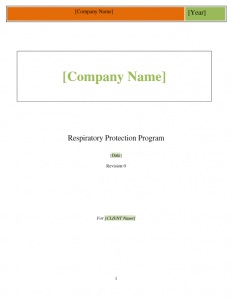 Respiratory Protection Program - Insite Ed